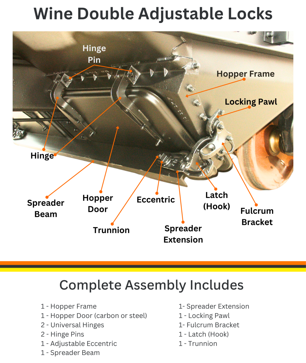 Wine Double Adjustable Lock | D.A. International Casting Company
